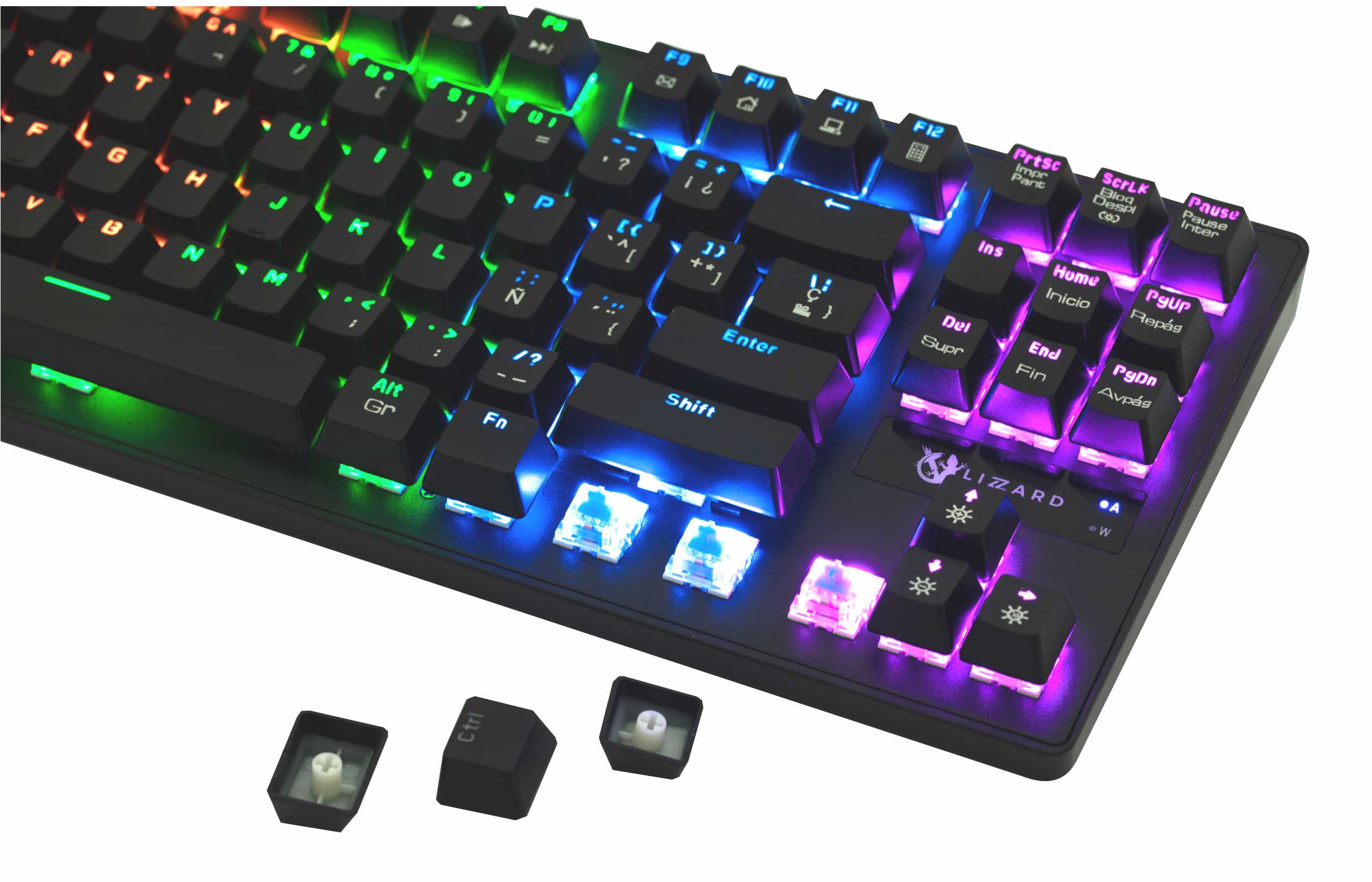Teclado Gamer Mecánico X-Lizzard Gabinetes Accesorios Teclados