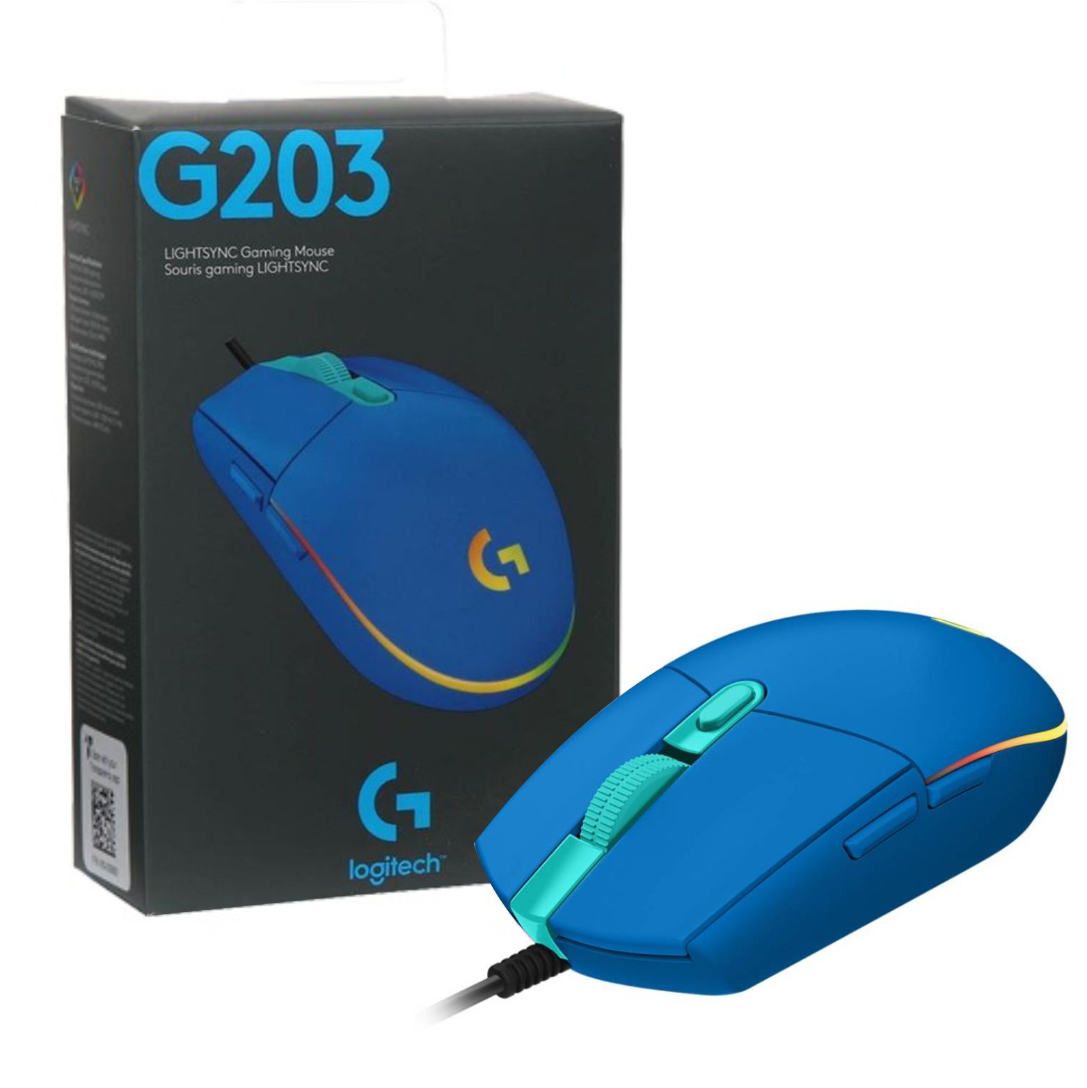Mouse Logitech G203 Lightsync RGB azul Gabinetes Accesorios Mouse y Pads