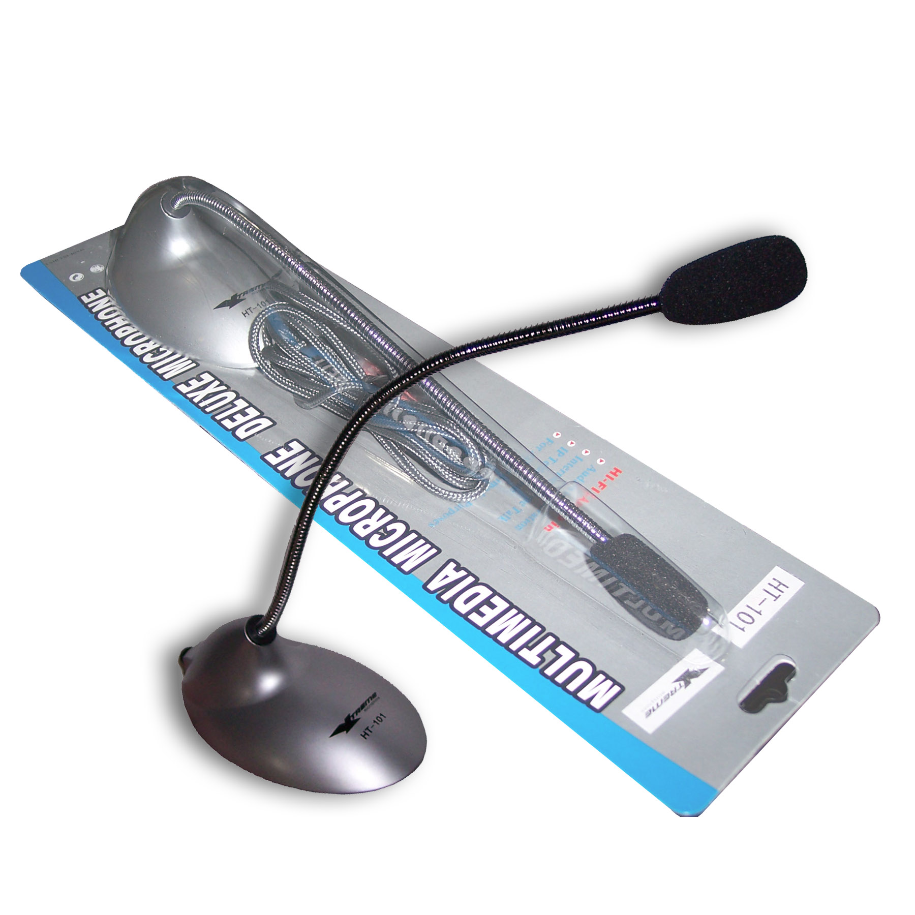 Microfono Xtreme con pie metalico Audio Imagen Audífonos y Micrófonos