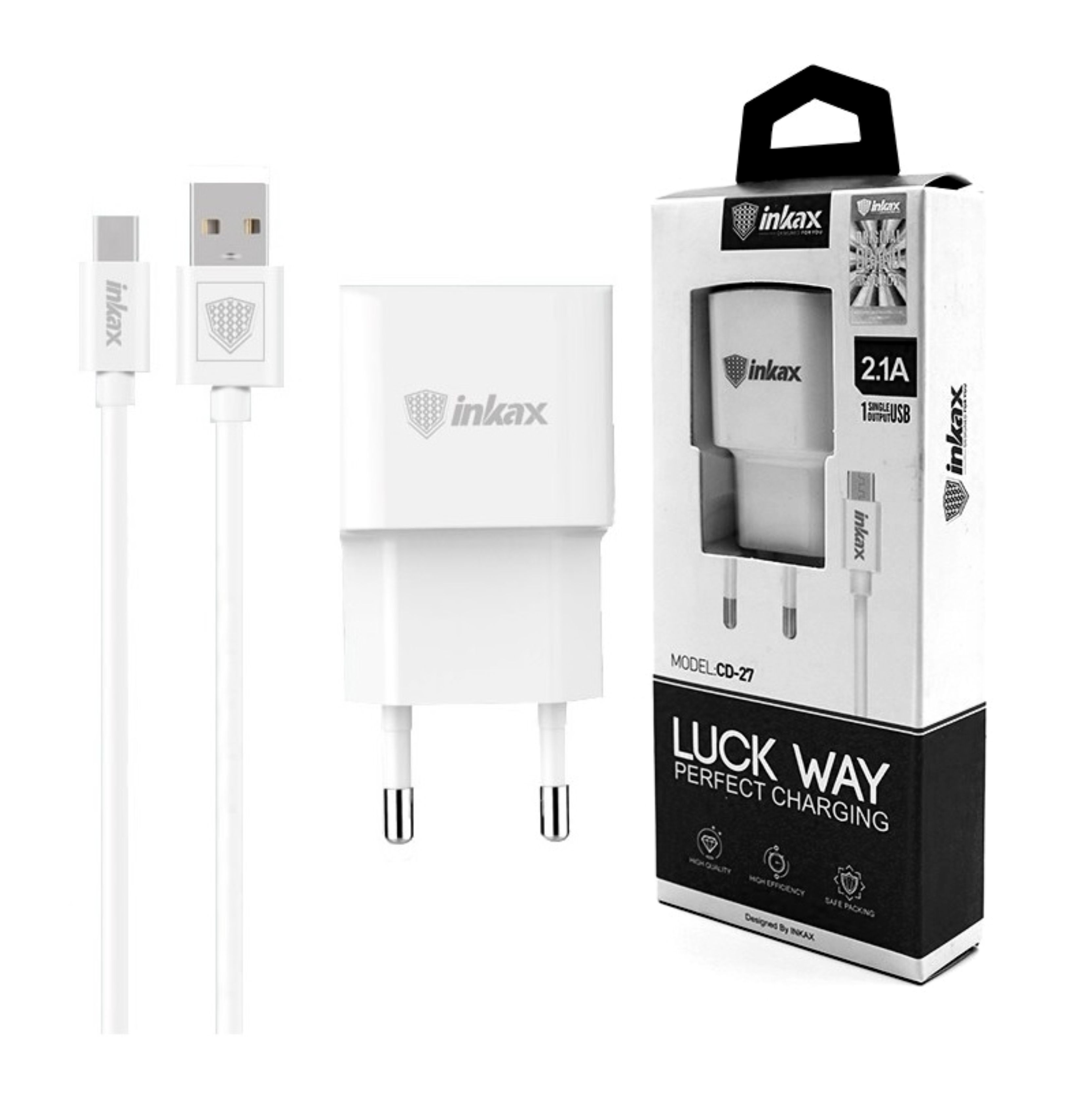 Cargador Inkax 2.1A c/cable lightning Telefonía Smartwatch Accesorios ...