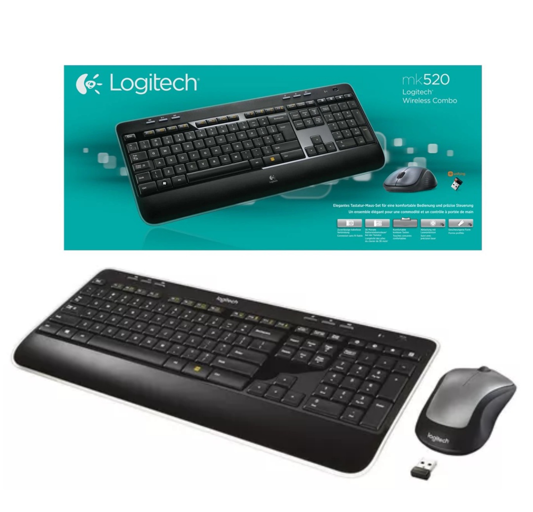 Combo Logitech MK520 teclado y mouse inalámbrico Gabinetes Accesorios ...